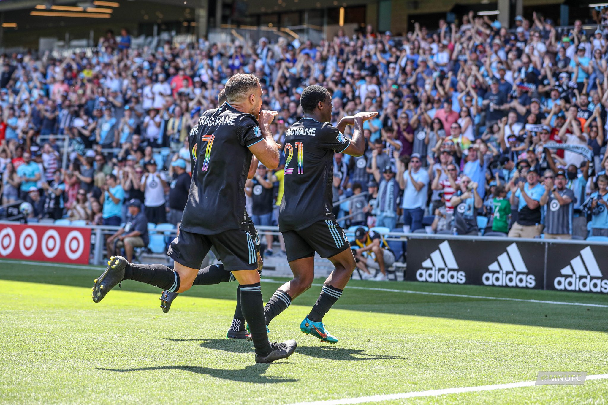 Bongokuhle Hlongwane scored his second goal for Minnesota United ...