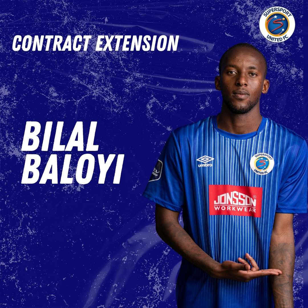 Bilal Baloyi signed a new two-year-deal with Supersport United ...